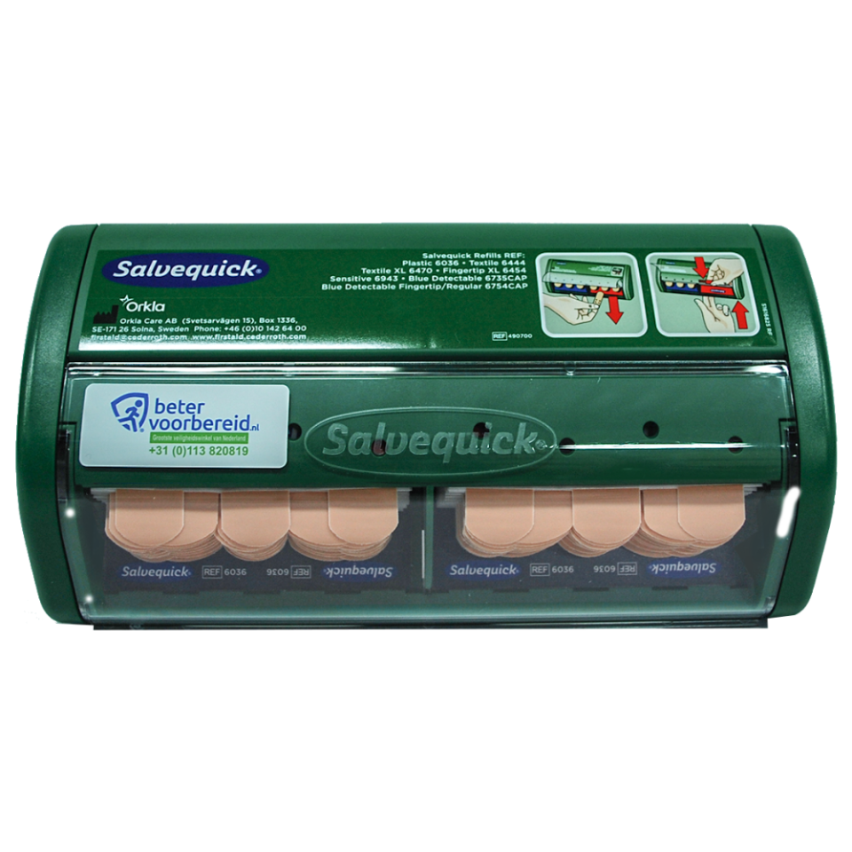 Salvequick Waterproof - Pleisterdispenser - Betervoorbereid.nl