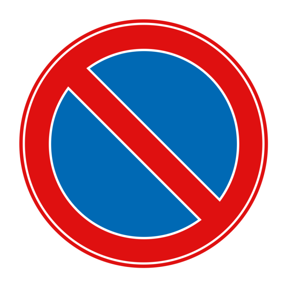 Verkeersbord Parkeerverbod - RVV E01 - Betervoorbereid.nl