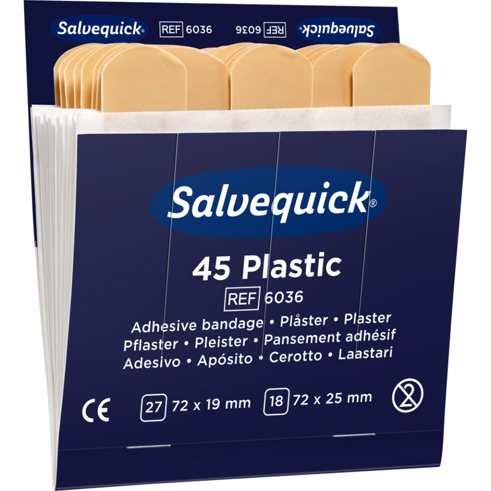 Salvequick Refill 6036 - Plastic Pleisters - Betervoorbereid.nl